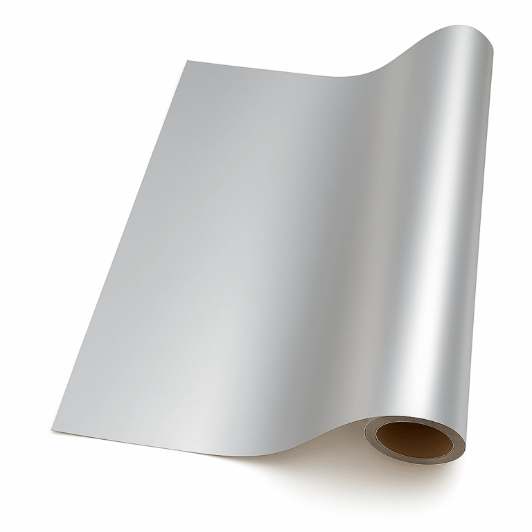 Solid Silver Giftwrap (5m x 50cm) – Paper Packaging Place