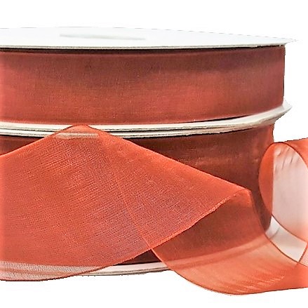 Rust Organza Ribbon 40mm x 100m – Paper Packaging Place