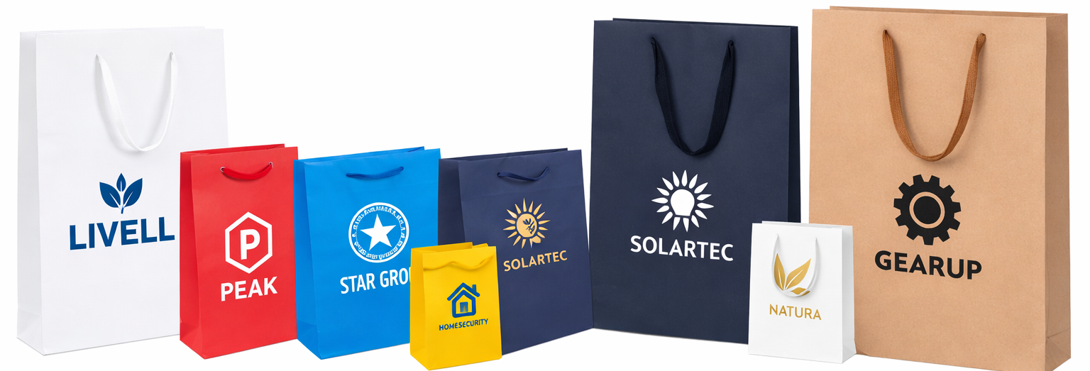 Screen Printed Paper Bags – Paper Packaging Place